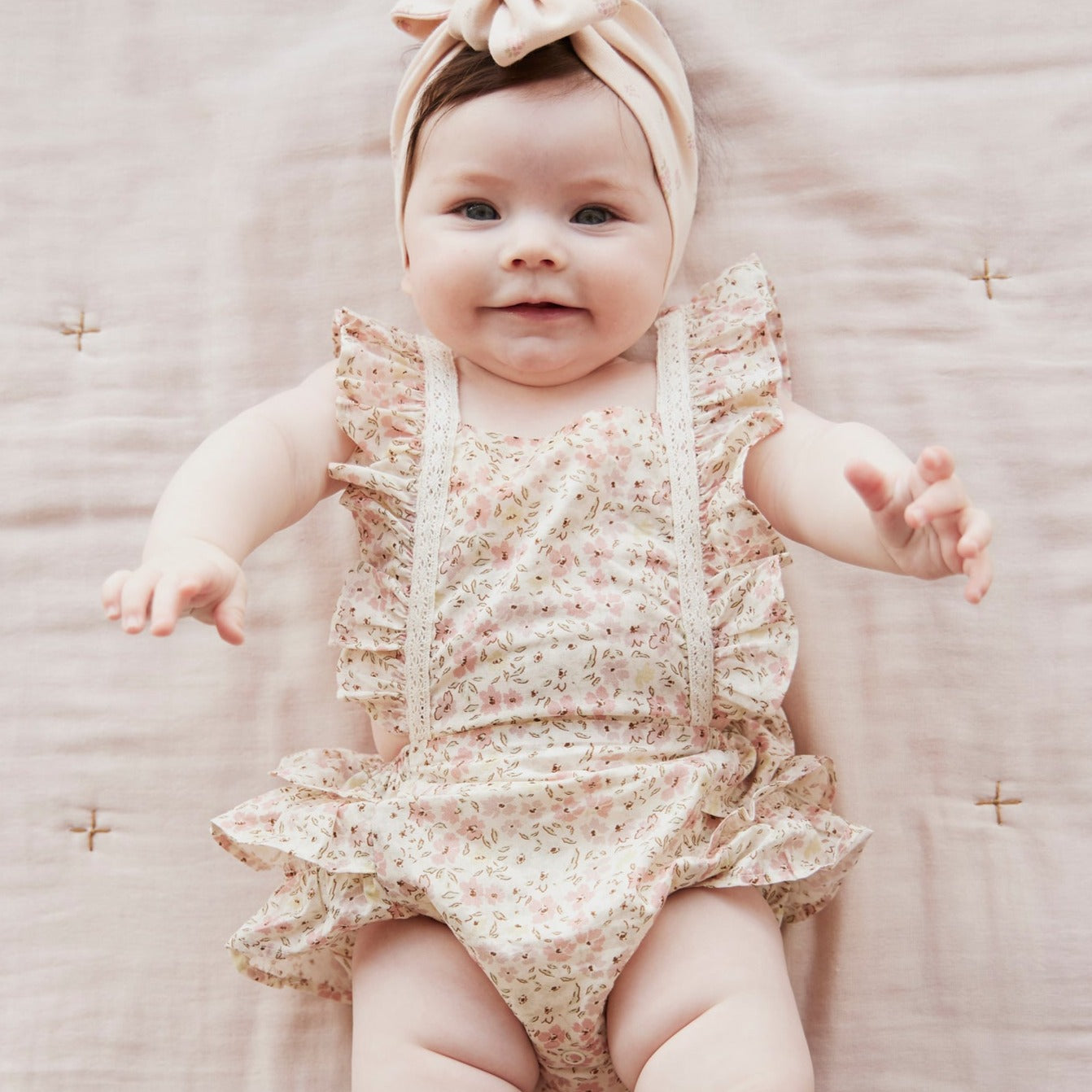 Jamie Kay - Organic Cotton Heidi Playsuit - Fifi Floral – Everlybee