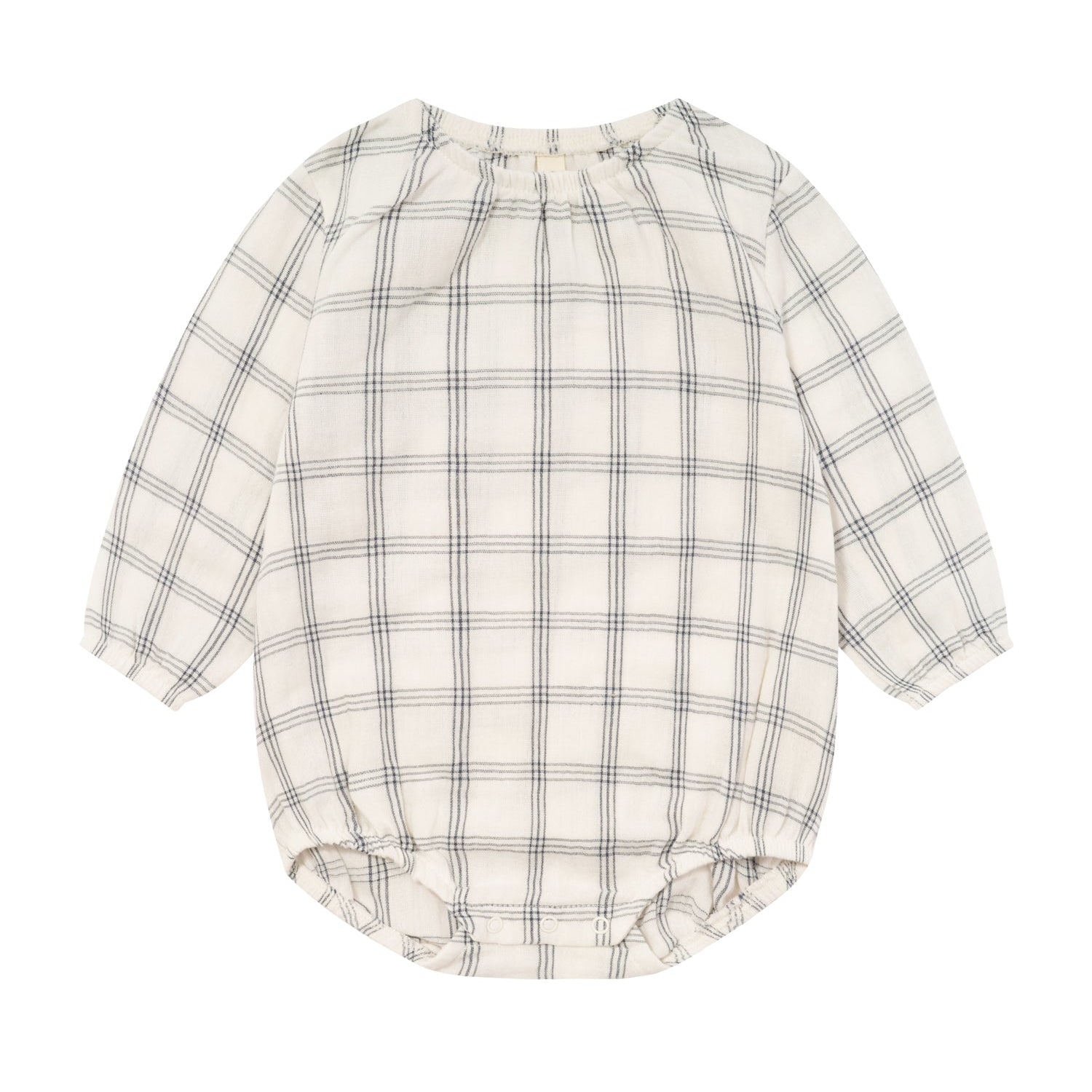 Organic Zoo - Navy Window Check Long Sleeve Bodysuit 0-3M – Everlybee